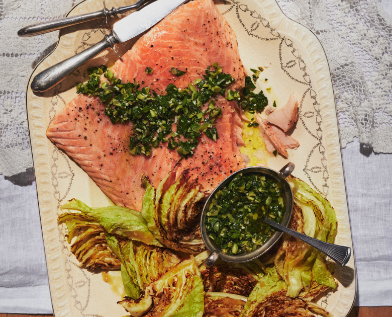 Cast Iron Charred Cabbage with Miso Honey Sauce – Sweet July